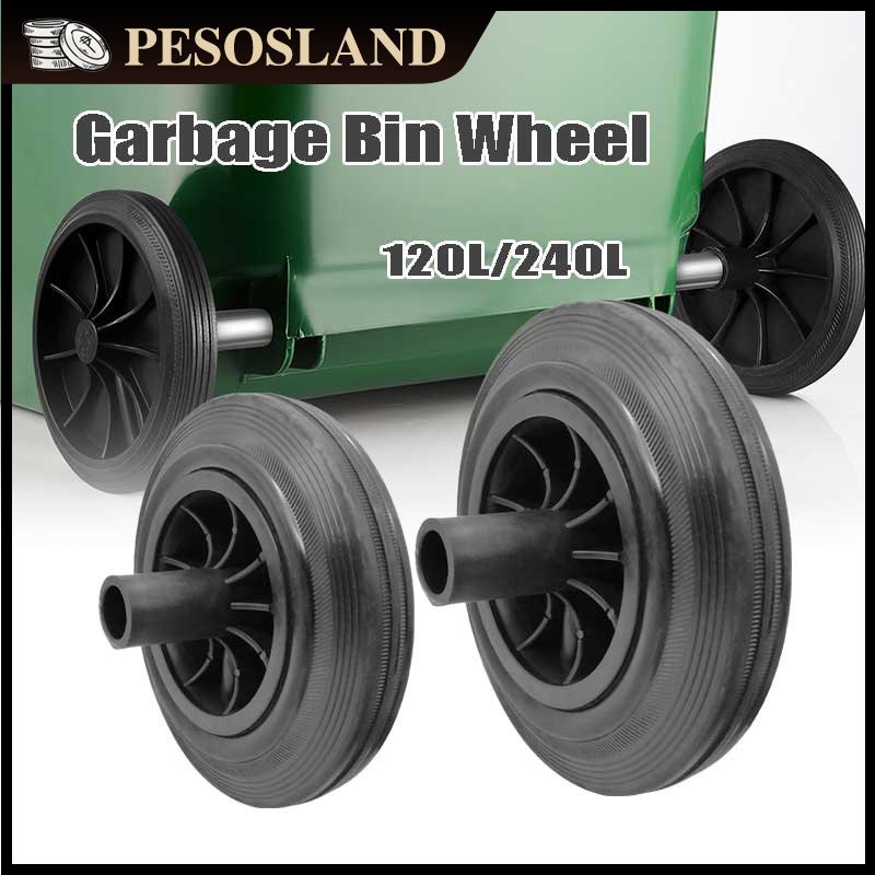 Universal Rubber Trash Can Wheels Trash Bin Wheel Garbage Bin Wheel For ...