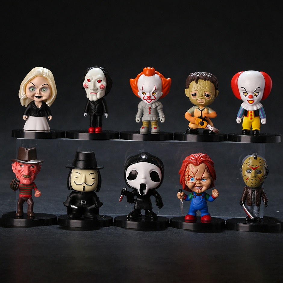 Pennywise Chucky Jason Freddy Billy Ghostface V Leatherface Mini PVC ...