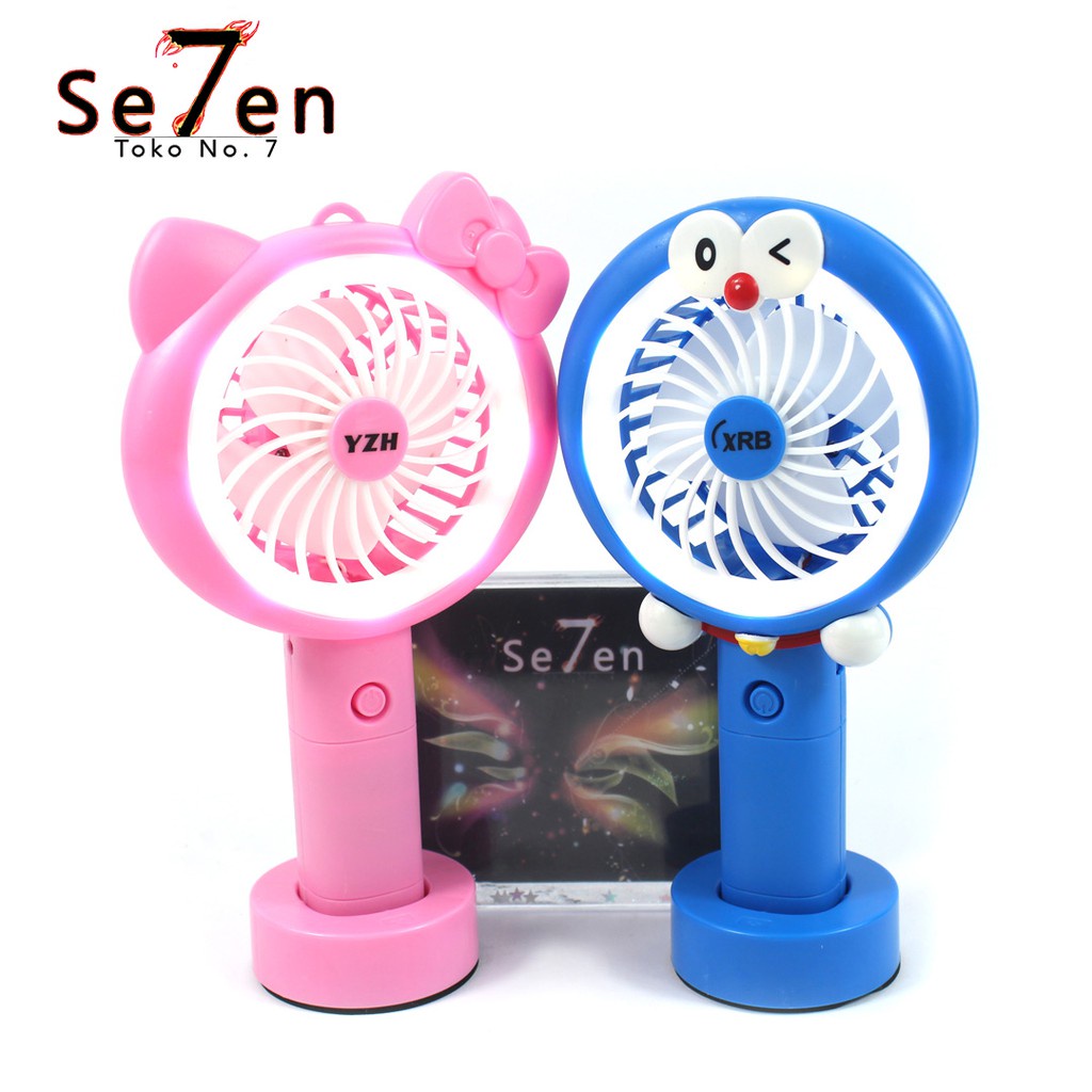Character Portable Stand Hand Fan (Standing Mini Fan) | Shopee Malaysia