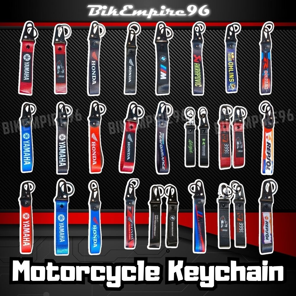 Universal Motorcycle Key Chain Lanyard Hanging Strap with Metal Key ...