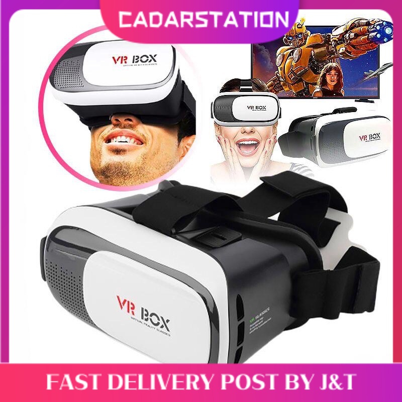 CS_ Virtual Reality 3D Movie Gaming Glasses AR VR Box Cardboard Anti ...
