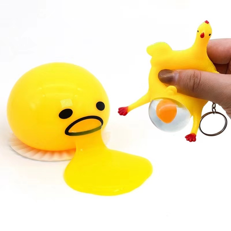 Anti-stress Squish Fun Squishes Gifts Chicken Laying Egg and Squishy ...