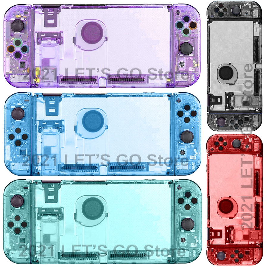 6 Colors NIntend Switch DIY Replacement Housing Shell Transparent Case ...