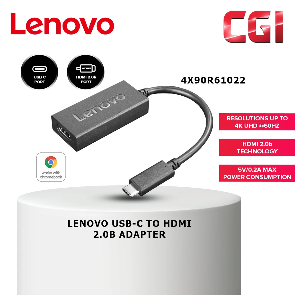 Lenovo USB-C to HDMI 2.0b Adapter - 4X90R61022 | Shopee Malaysia