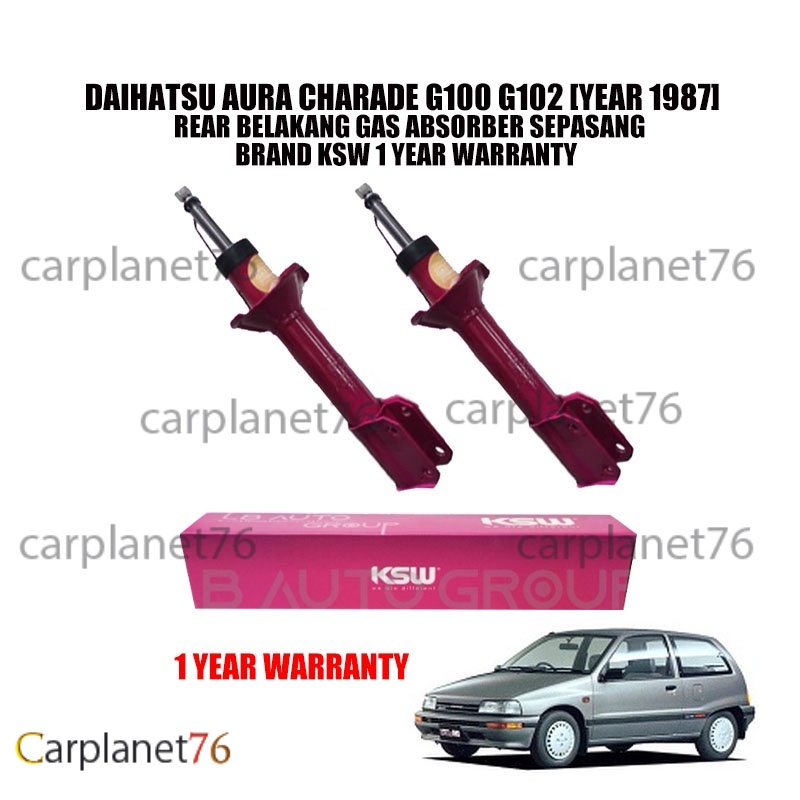 DAIHATSU AURA CHARADE G100 G102 [YEAR 1987] REAR BELAKANG GAS ABSORBER KSW 1 YEAR WARRANTY ...