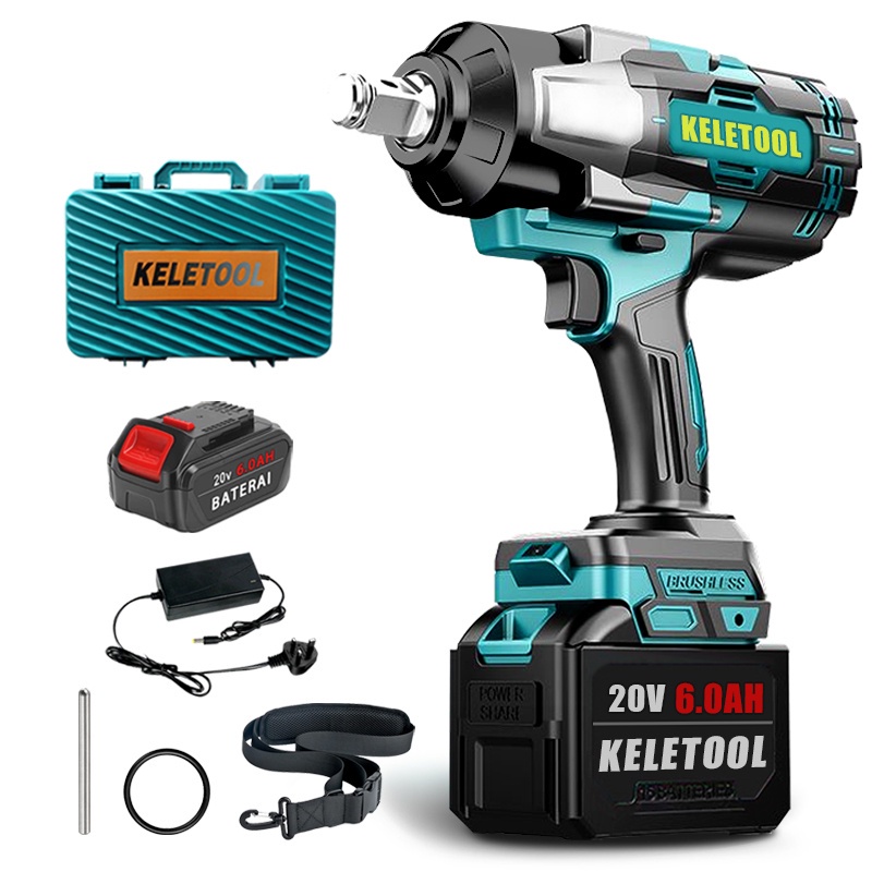 KELETOOL KE001 4000NM Impact Wrench Cordless High Torque 1/2 Cordless ...