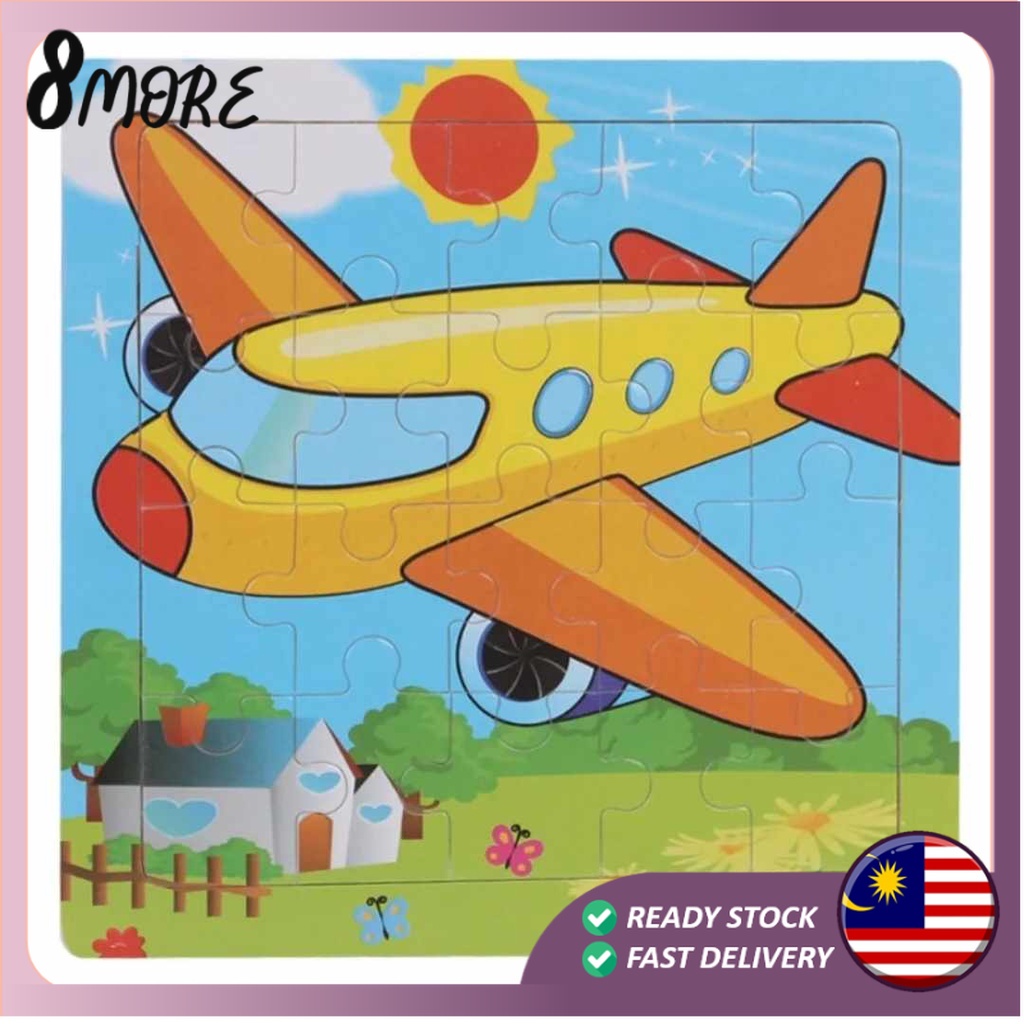16pcs Jigsaw Puzzles Educational Early Learning Montessori Toy For Kids ...