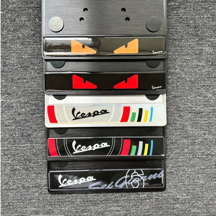 Vespa License Plate Holder GTS300 License Plate Frame 6 Days GTV Spring ...