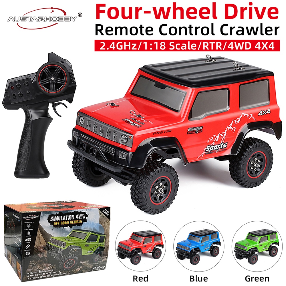 AUSTARHOBBY RTR RC Rock Crawler Car 4WD Off-road Climbing Truck Remote ...