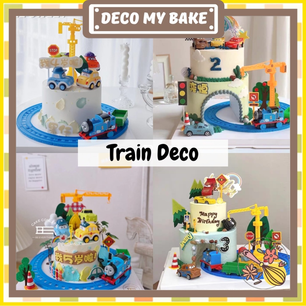 DMB Thomas & Friends Train Toys Cake Decoration Happy Birthday Cake ...