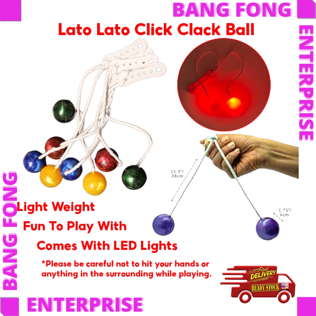LATO LED RANDOM COLOUR Viral Toys Bola Lato Lato Viral Murah Lampu Lato ...