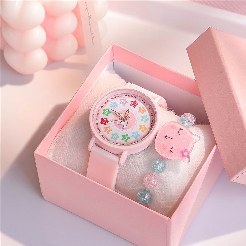 New Arrival Macaron Watch for Girls, Simple and Trendy Rabbit Children ...