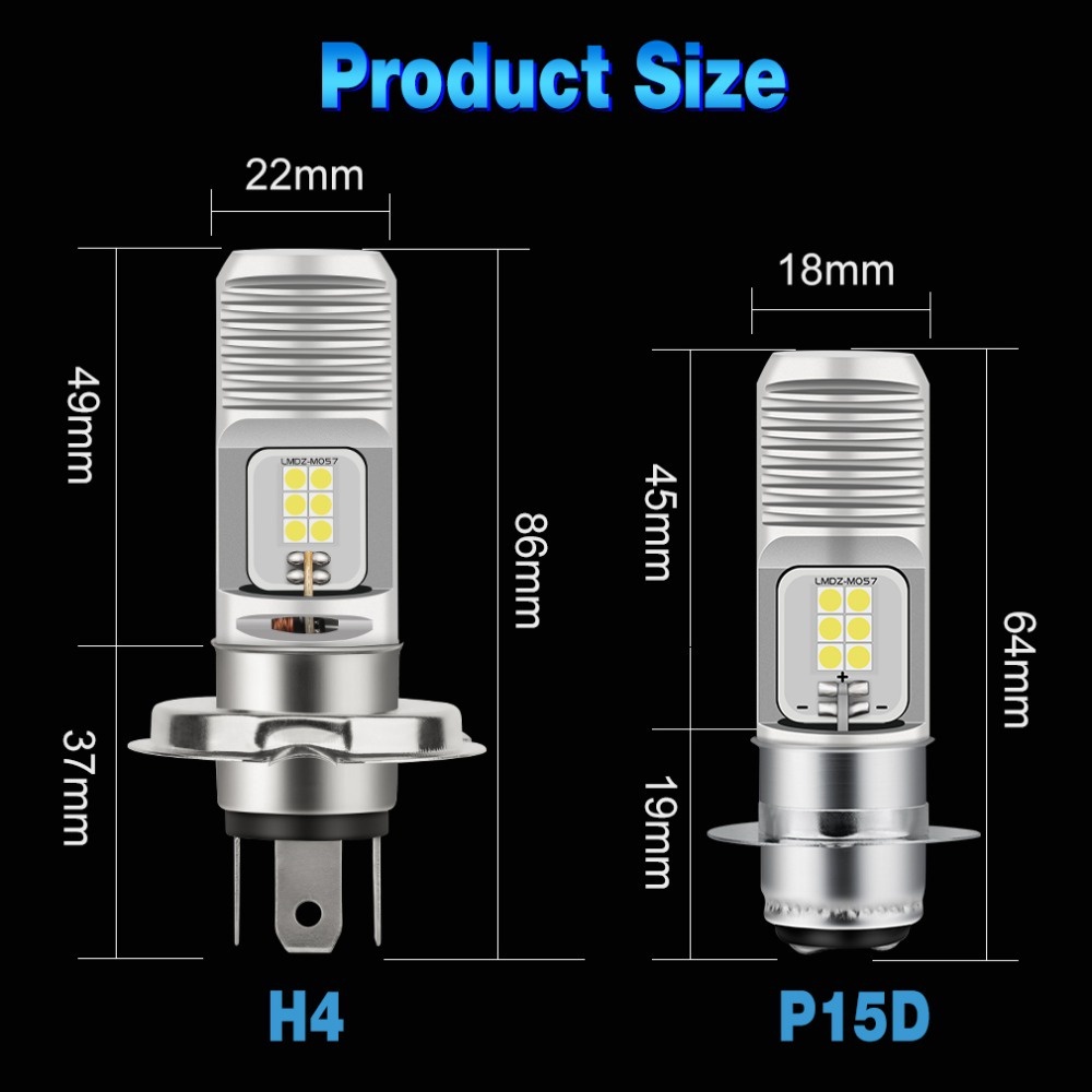 LED Lamp Motorcycle Headlight T19 (EX5/LAGENDA/Y125Z/Y100/Y110) HS1 H4 ...