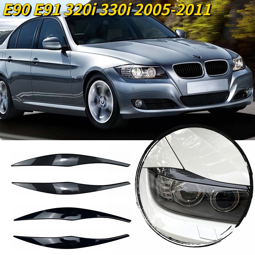 For BMW 3 Series E90 E91 320i 330i Headlight Eyebrows Eyelid Sedan ...