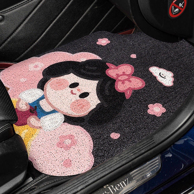 Cartoon Car PVC Coil Floor Mat Protective Pad Universal Carpet Main ...