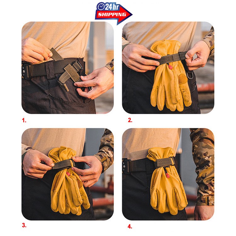 Triangular Glove Nylon Storage Military Fan Tactical Climbing Rope ...