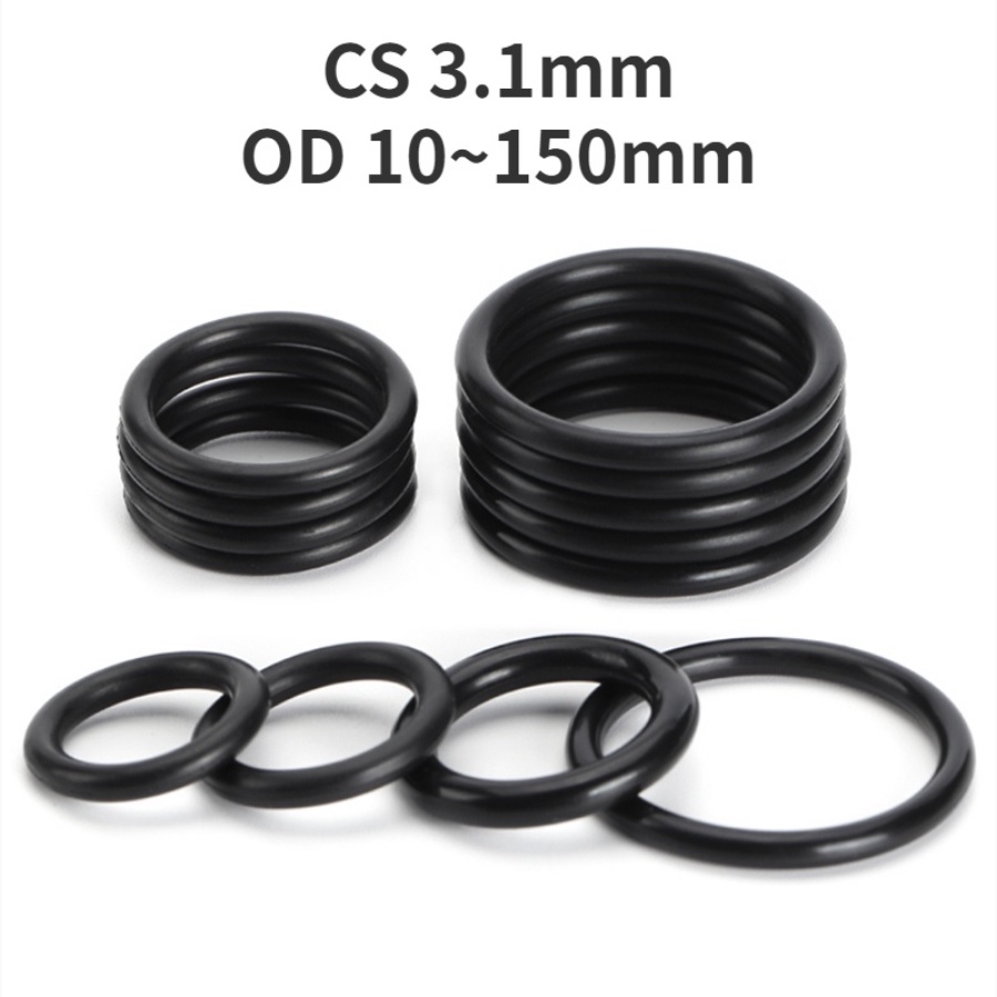 [WDY] Nitrile O-Ring Black Outer Diameter 10-80mm * Thread 3mm Nbr Oil ...