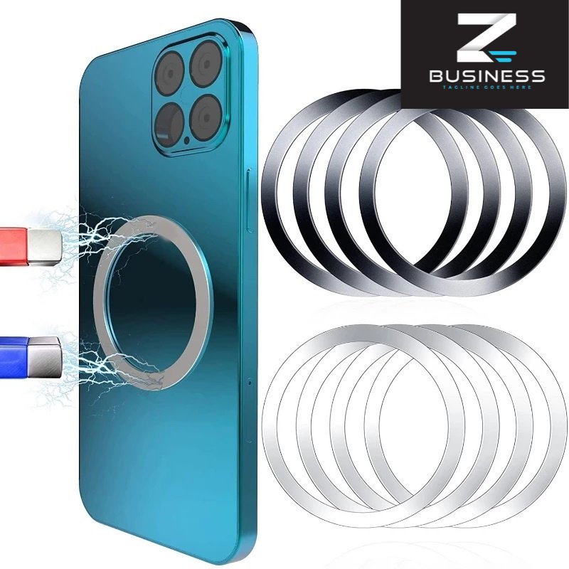 ZS Universal Magnetic Metal Plate Sticker Rings For Magsafe Wireless ...