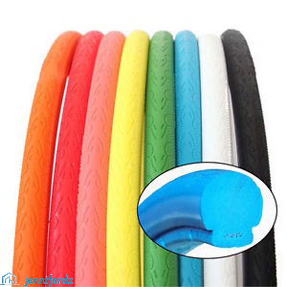 JENNIFERDZ Anti-wear Bicycle Tire Colorful Bike Solid Tire Bike Outer ...