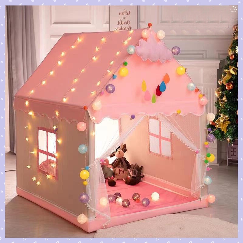 Kid Tent Play Tent Playhouse Toy with Star Light for Girls Kids Indoor ...