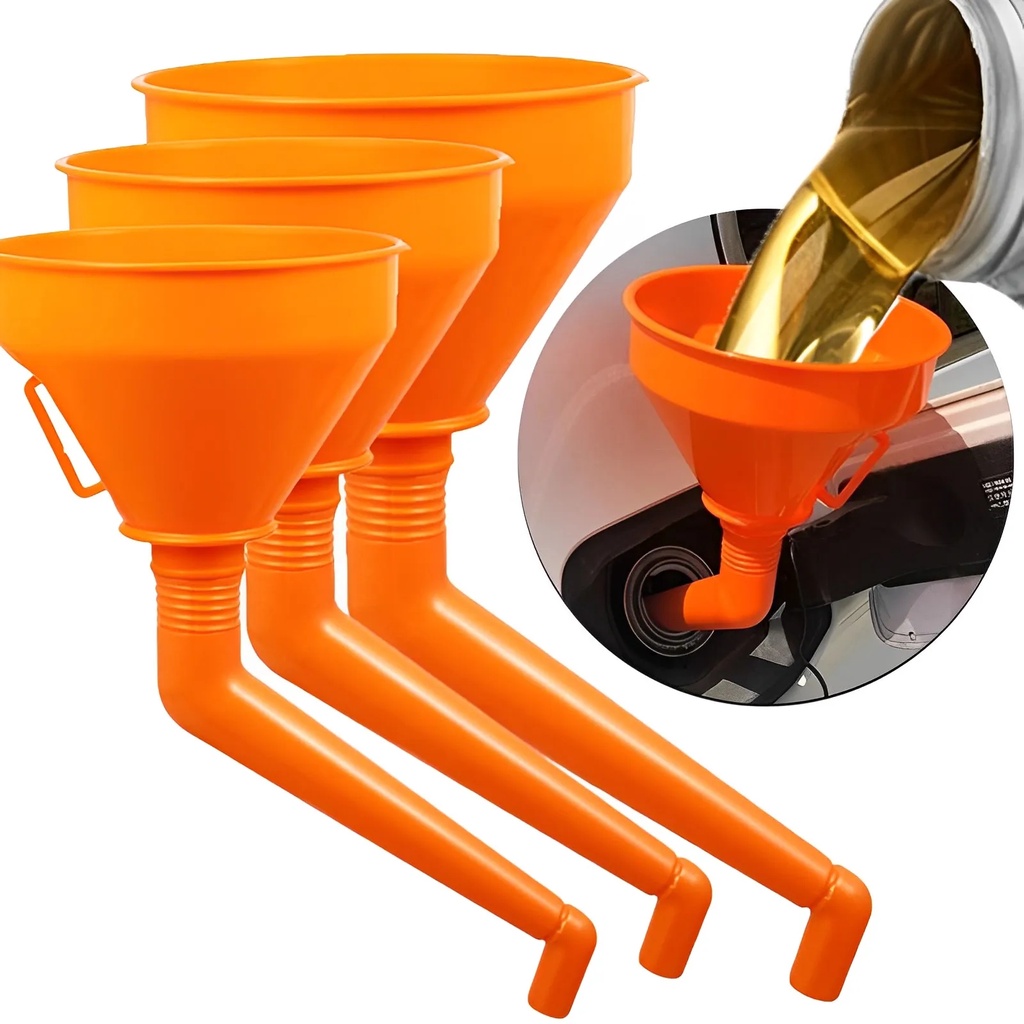 Handless Gasoline Engine Filling Funnel Extended Guide Pipe Fuel ...