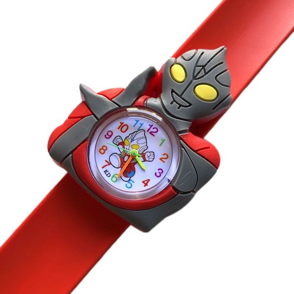 Spiderman Ultraman Cartoon Pat Watch Salted Egg Superman Boy Children's ...