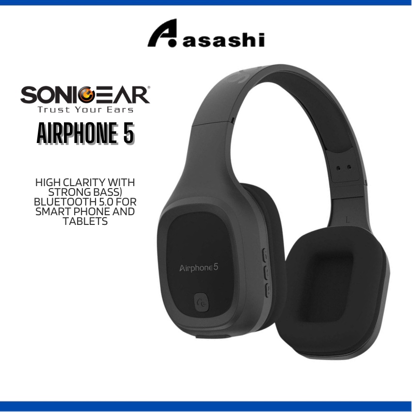 SonicGear Airphone 5 Bluetooth 5.0 Headphone | High Clarity | Strong ...