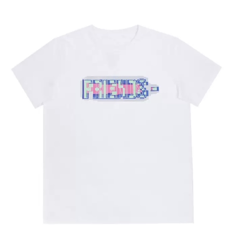 Vlone FRIENDS - V Logo Tee (White/Pixel) | Shopee Malaysia