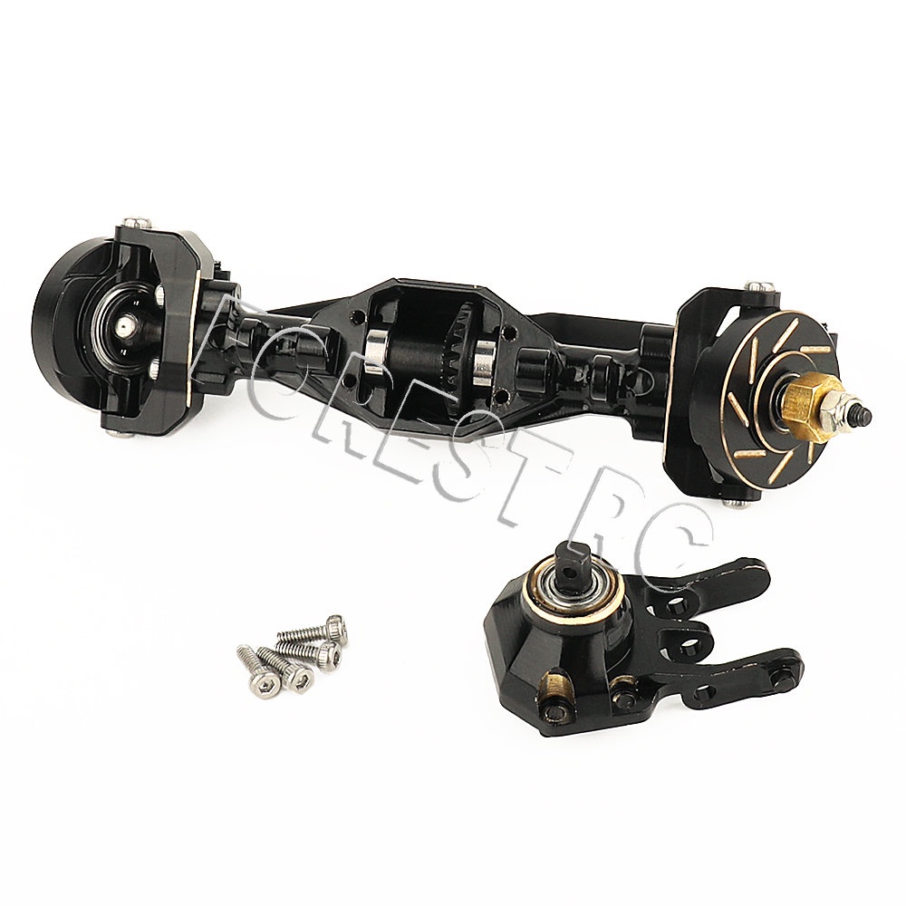 TRX4M Black Coating Heavy Brass Straight Front and Rear Axle for ...