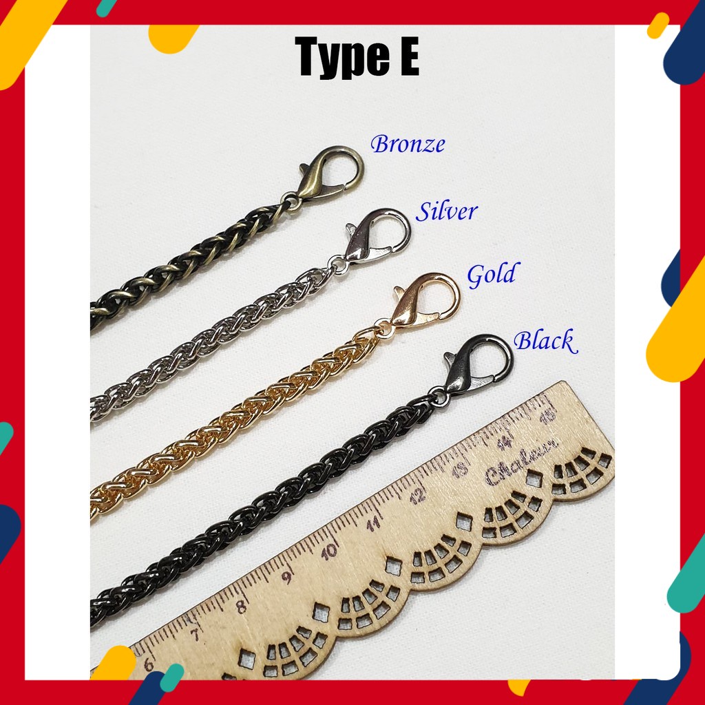 Metal Chain for Tali Beg Length 40cm/60cm/120cm Tali Beg Chain Strap ...