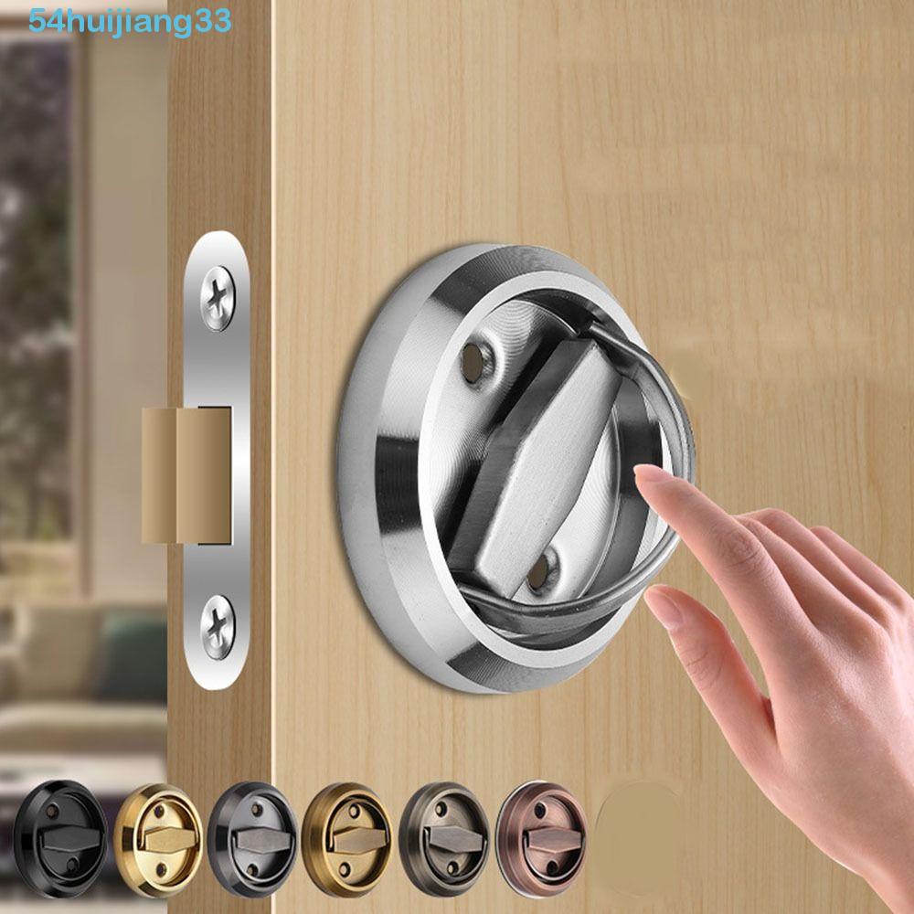 HUIJIANG Door Handle Lock Circular Hidden Furniture Drawer Wardrobe ...
