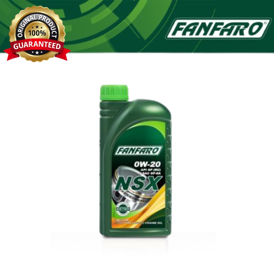 💯Original FF6724-1 FANFARO 0W20 NSX Fully Synthetic Engine Oil 1LITER ...