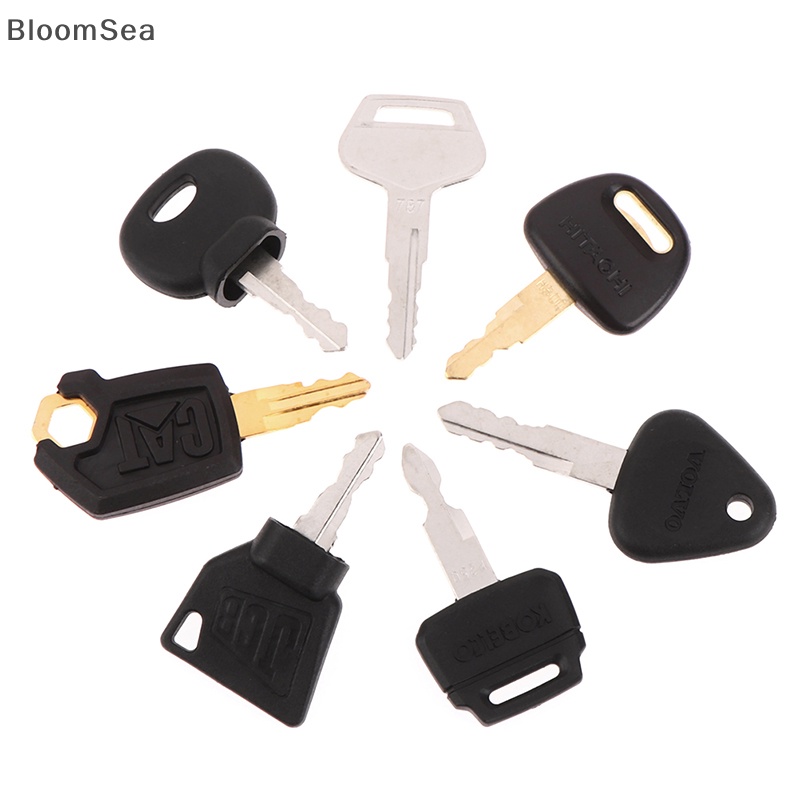 [BloomSea] 7Pcs/set Keys Ignition Keys Excavator Construction Machinery ...
