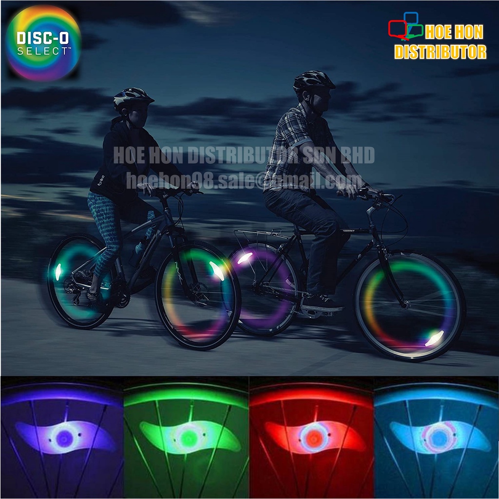 LED Bicycle Spoke Light 1pc Wheel Lamp Accessories Visibility Safety ...
