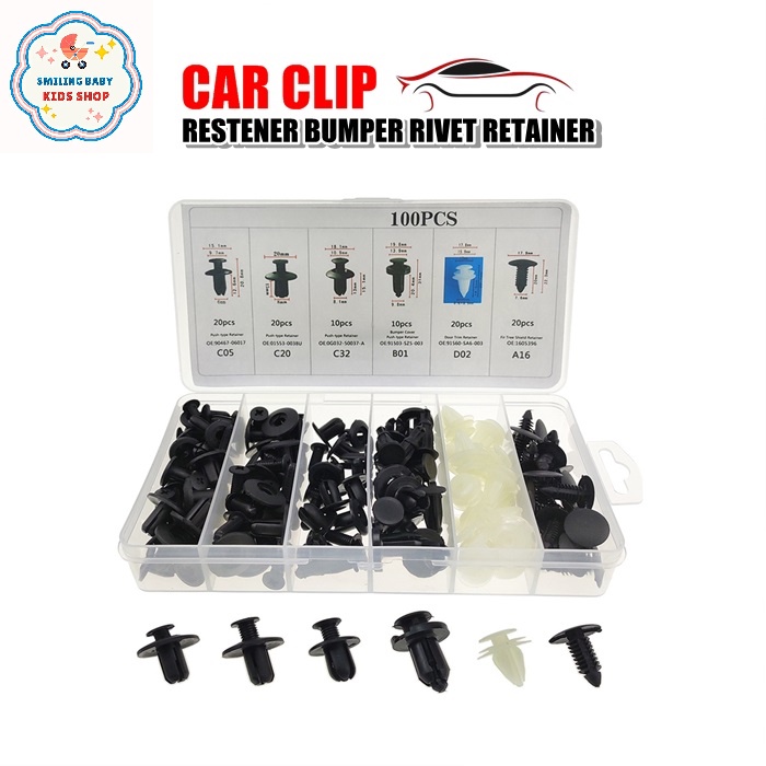 Skru Klip Kereta Bonet - Car Body Retainer Toyota Honda Proton Myvi ...