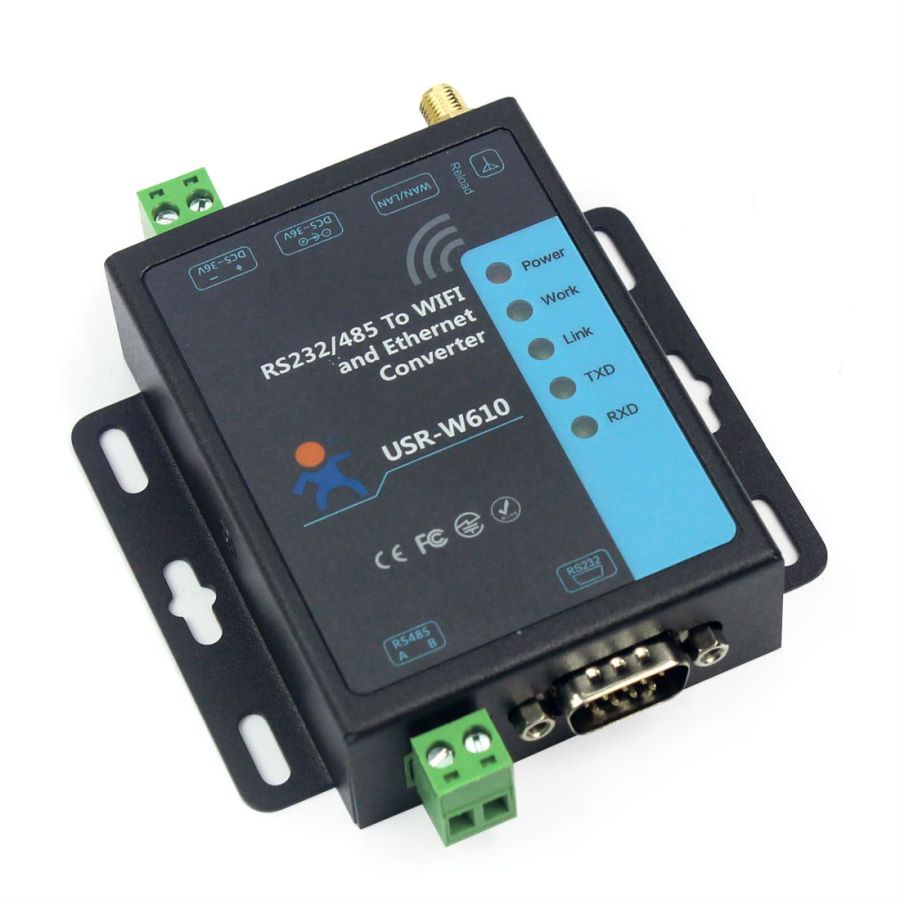 USR-W610 RS232/485 to WiFi Ethernet Converter Supports Multiple ...