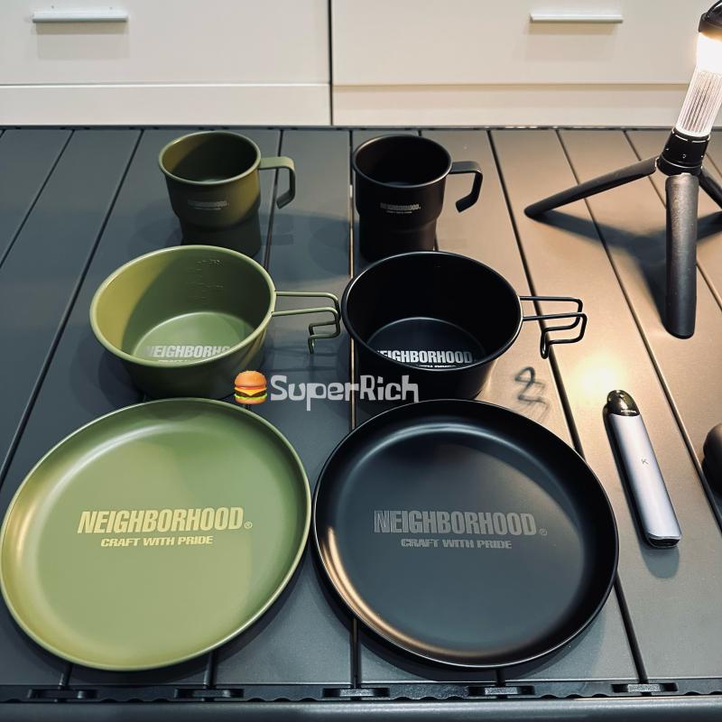 Neighborhood Outdoor Camping Camping Picnic Tableware NBHD Blackened ...