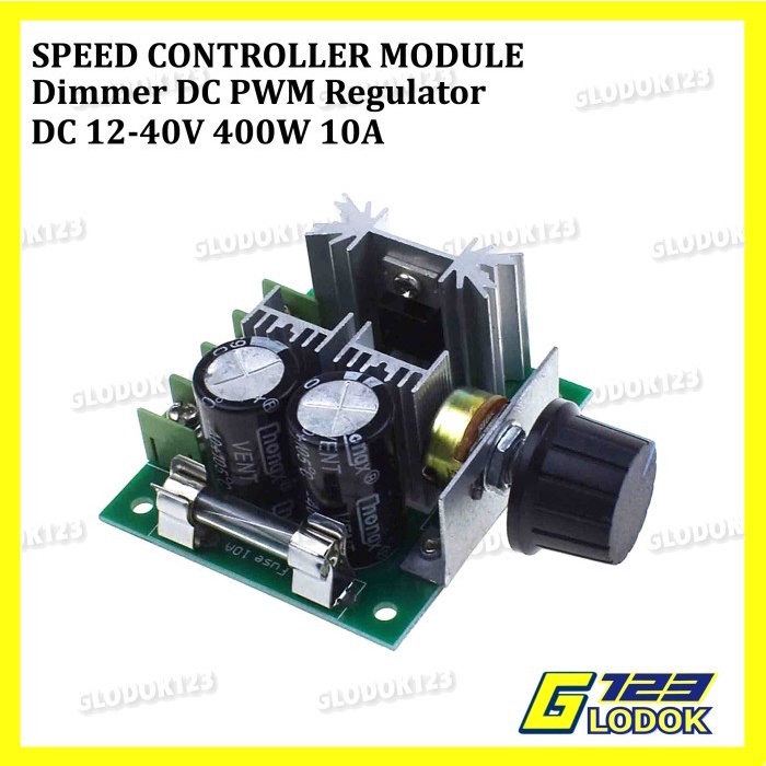 DC Motor Speed Controller 400W 12V 24V 36V 10A Adjustable PWM Module ...