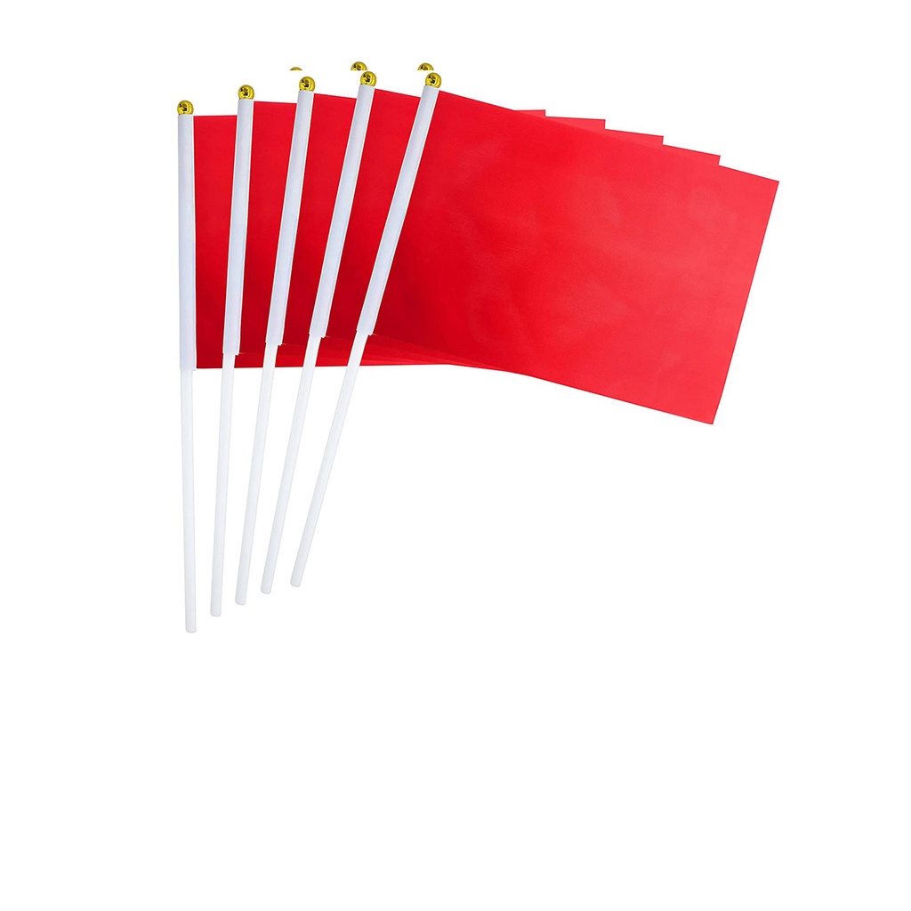 Anley White Mini Flag Hand Held Solid White Blank Flags & More Color ...