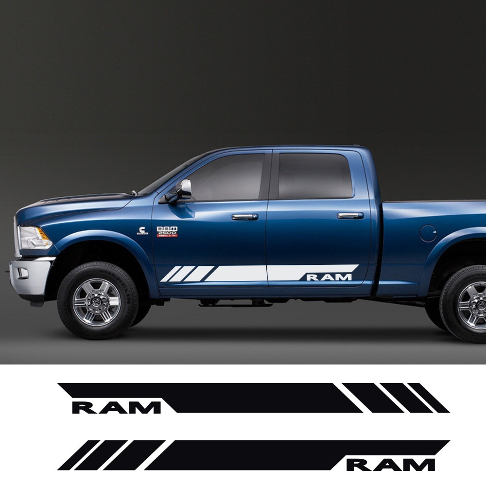 Car Side Stripes Stickers Dodge Ram 1500 TRX Classic 2500 3500 Chassic ...