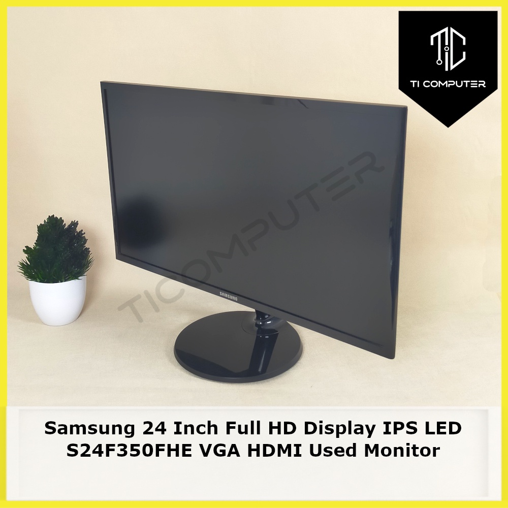 Samsung 24 inch Full HD Display IPS LED S24F350FHE VGA HDMI Used ...