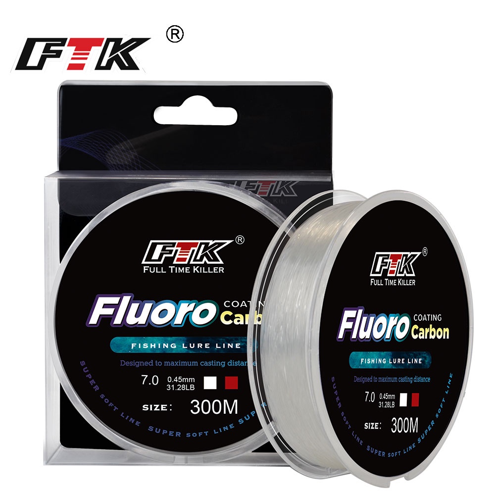 300M Fluorocarbon Coating 4.136LB-34.32LB Carbon Fiber Monofilament ...