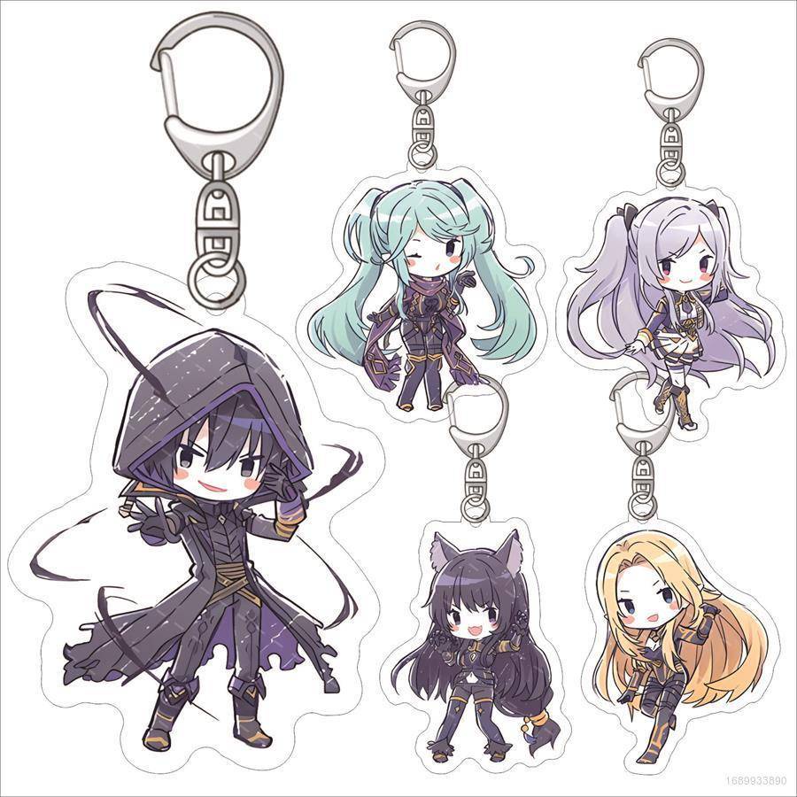 Yelan The Eminence in Shadow Keychain Anime Keyring Acrylic Cute ...