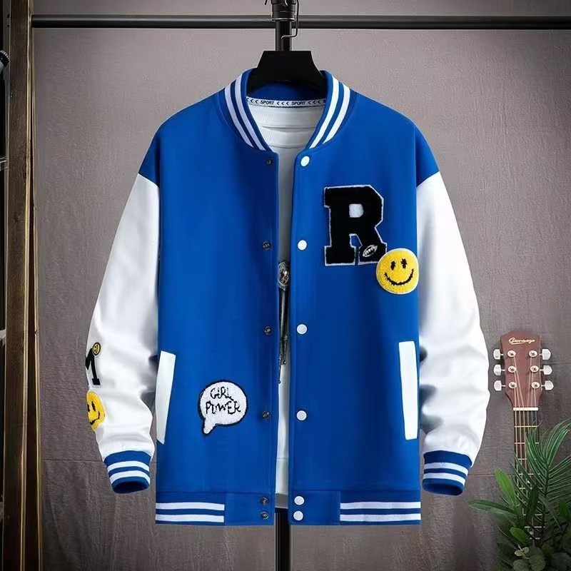 Baseball uniform Men's fashion brand student casual coat | Shopee Malaysia