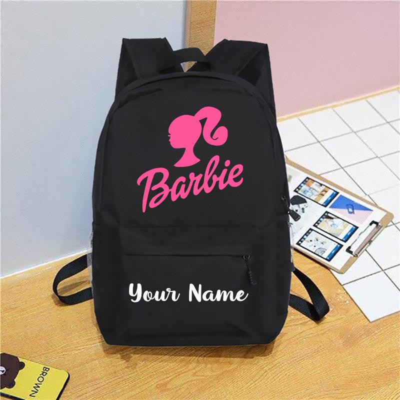 Personalized Custom Add Name Barbie Backpack Kids Customized Barbie ...