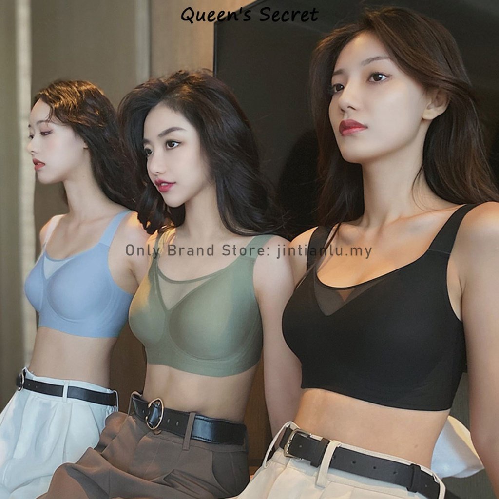 专柜品质【B-F cup】M-4XL Japan SUJI large cup bra, B-F cup silicone soft support bra, wide shoulder ...