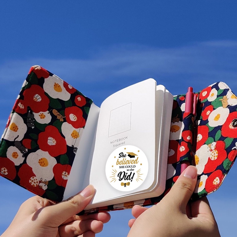 500pcs/roll Congratulation Graduation Gift Sticker Self-adhesive ...