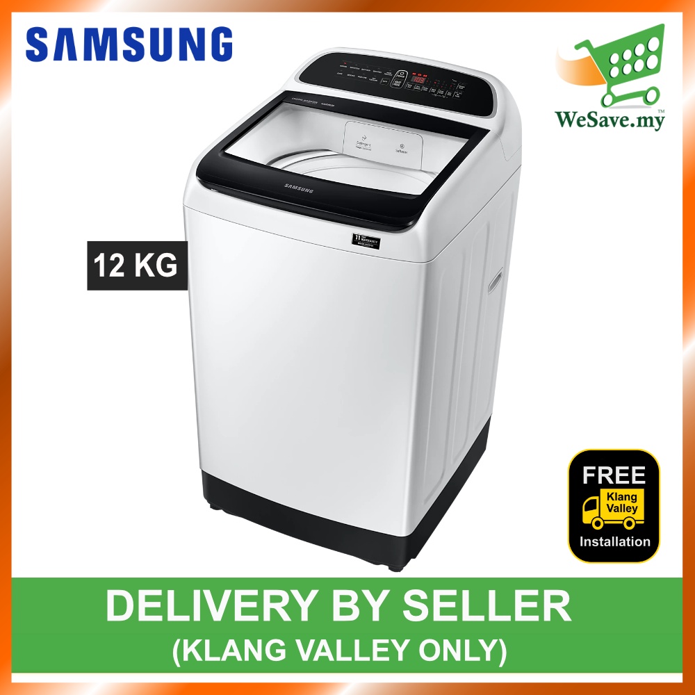 (FREE INSTALLATION within Klang Valley) Samsung WA12T5260BW Top Load ...