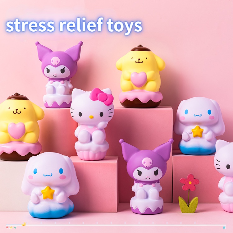 Decompression Toys Cute Decompression Doll Sanrio Pinch Cute Kuromi ...