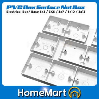 PVC Box Surface Nut Box | Electrical Box | Conceal Base | Wall Switch ...